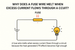 Why Does a Fuse Wire Melt When Excess Current Flows Through a Circuit ...